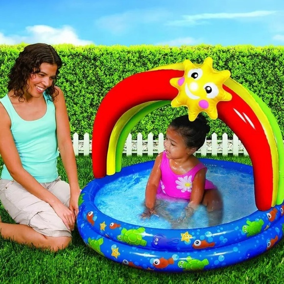 Bonzai Jr | Swim | Bonzai Jr Rainbow Shade Inflatable Pool | Poshmark